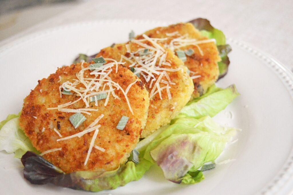Crispy Risotto Cakes - Pescetarian Plate